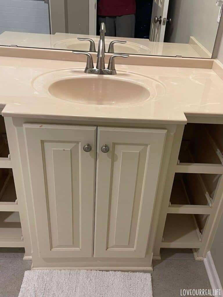DIY Bathroom Vanity Makeover: Perfect Combo of DIY and Professional ...
