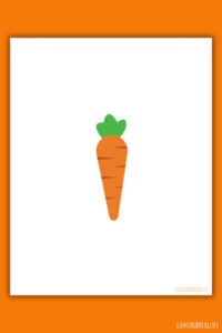 Carrot Template – Free Printable for Easter Crafts ⋆ Love Our Real Life