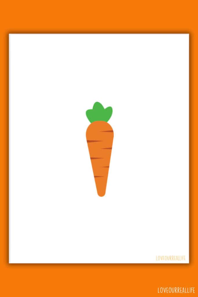 Carrot Template – Free Printable for Easter Crafts ⋆ Love Our Real Life