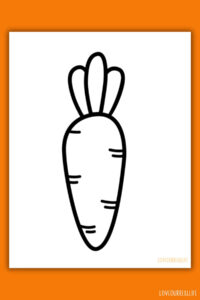 Carrot Template – Free Printable for Easter Crafts ⋆ Love Our Real Life