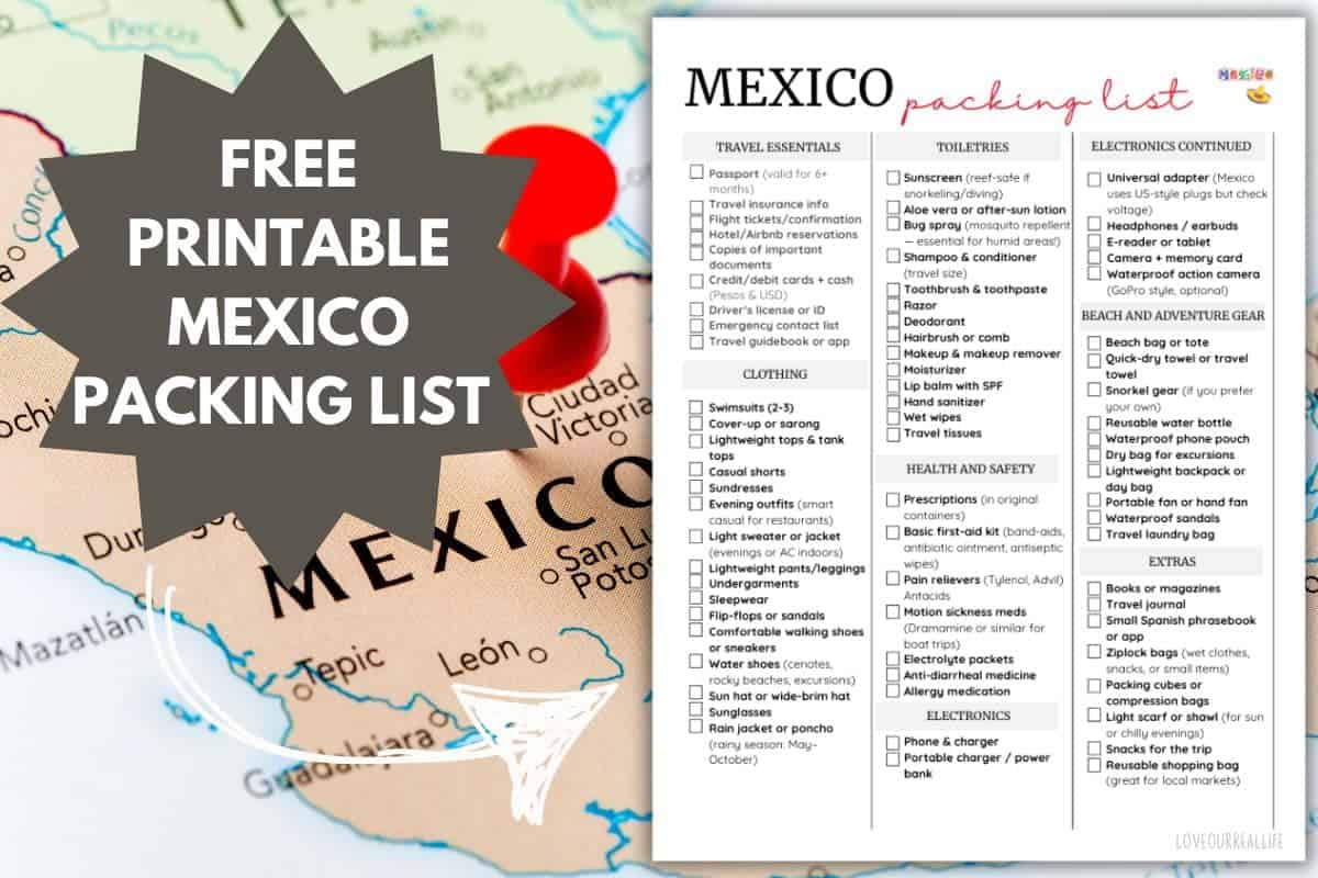 Mexico Packing List: What to Bring for a Perfect Trip ⋆ Love Our Real Life