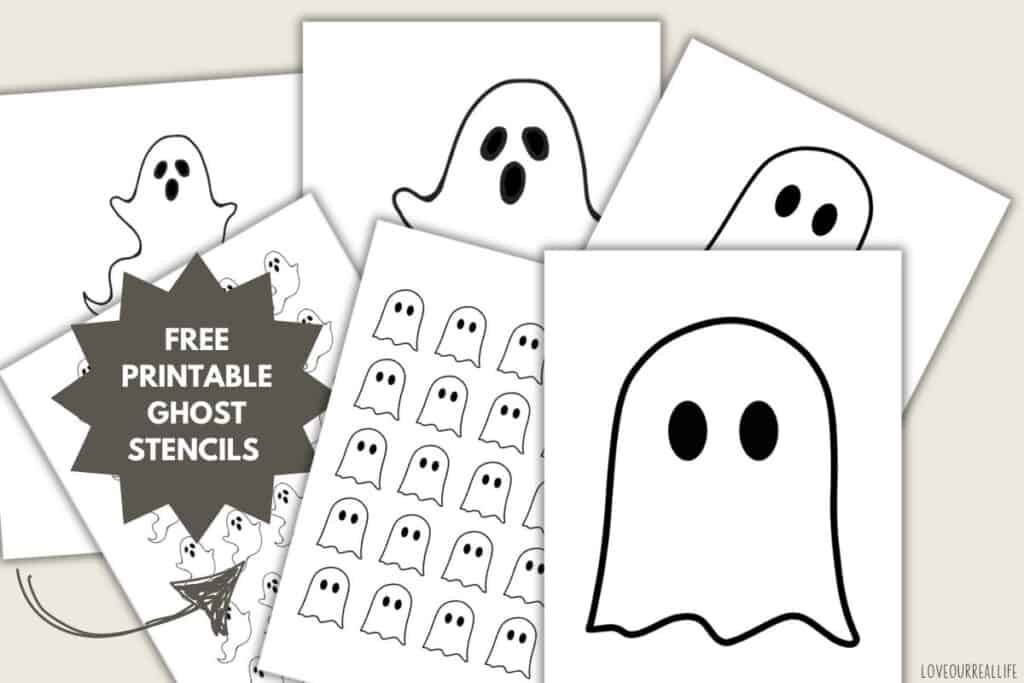 Free Ghost Outline Printable – Simple Ghost Drawing & Halloween Stencil ...