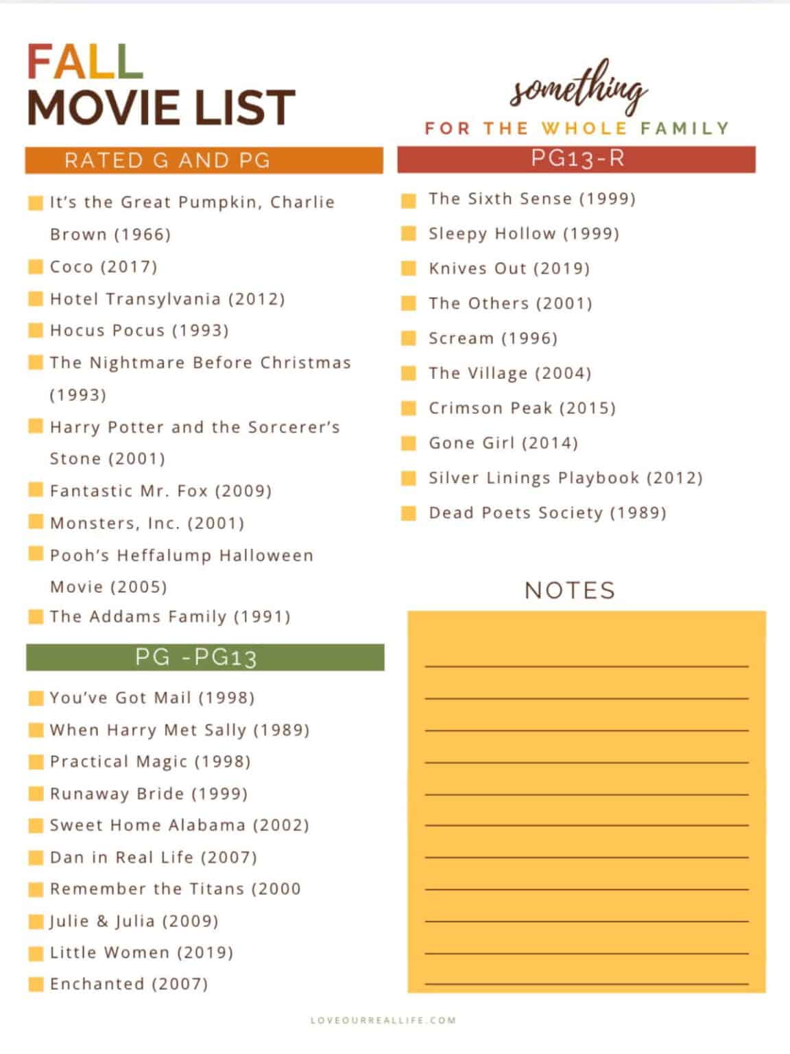 The Best Fall Movies to Watch for Every Mood ⋆ Love Our Real Life