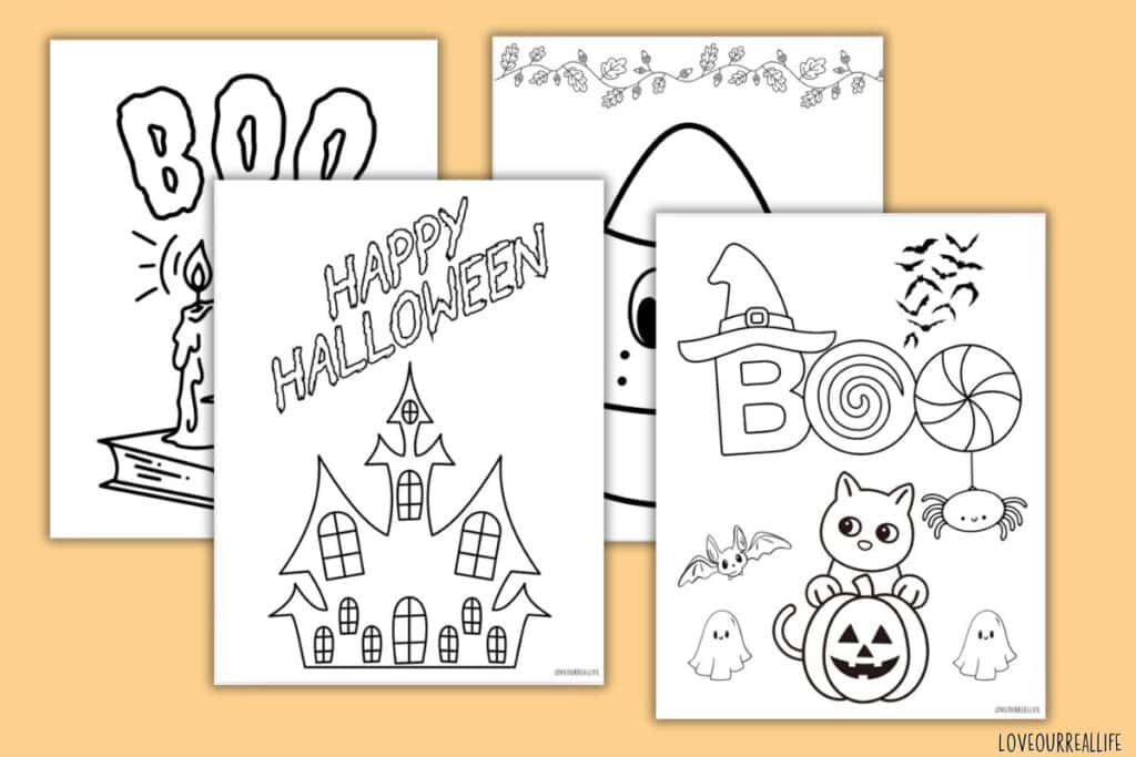 Free October Coloring Pages: 9 Printable Fall and Halloween Designs ⋆ ...