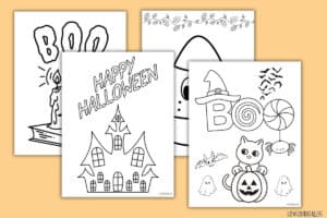 Free October Coloring Pages: 9 Printable Fall and Halloween Designs ⋆ ...