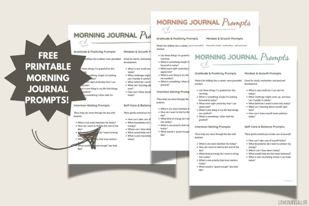 Morning Journal Prompts for a More Focused and Intentional Day ⋆ Love ...