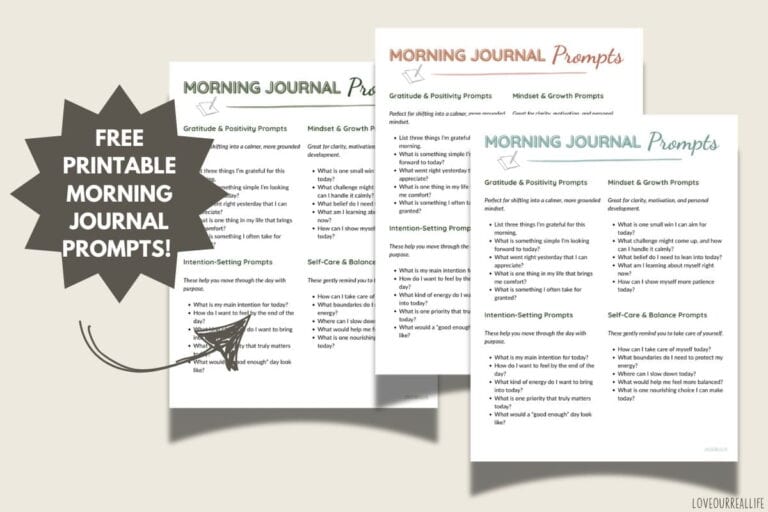 Morning Journal Prompts for a More Focused and Intentional Day ⋆ Love ...